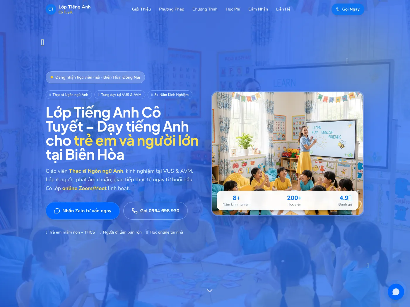 Lớp Tiếng Anh Cô Tuyết