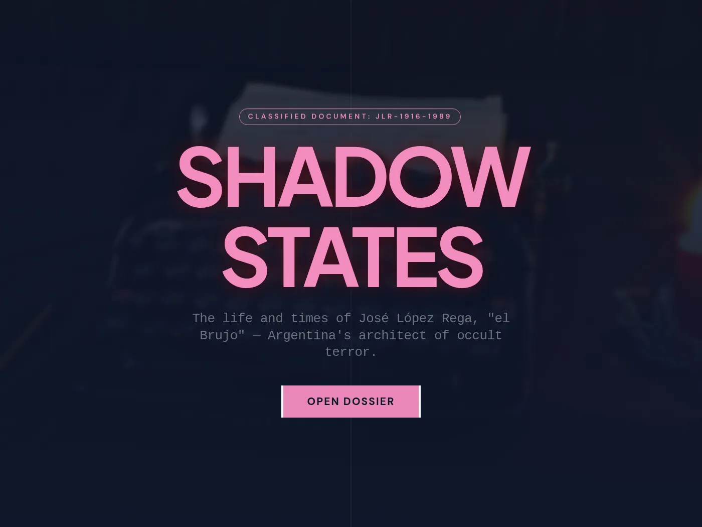 Shadow States Interactive Timeline