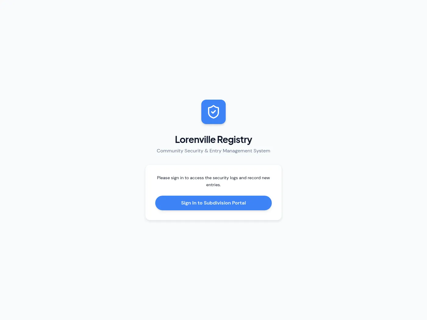 Lorenville Digital Registry