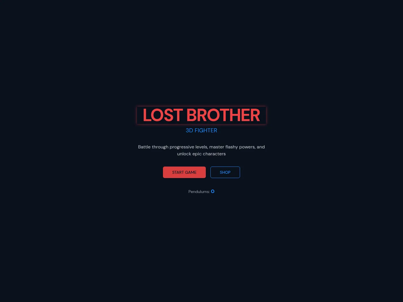 Lost Brother 3D Fighter