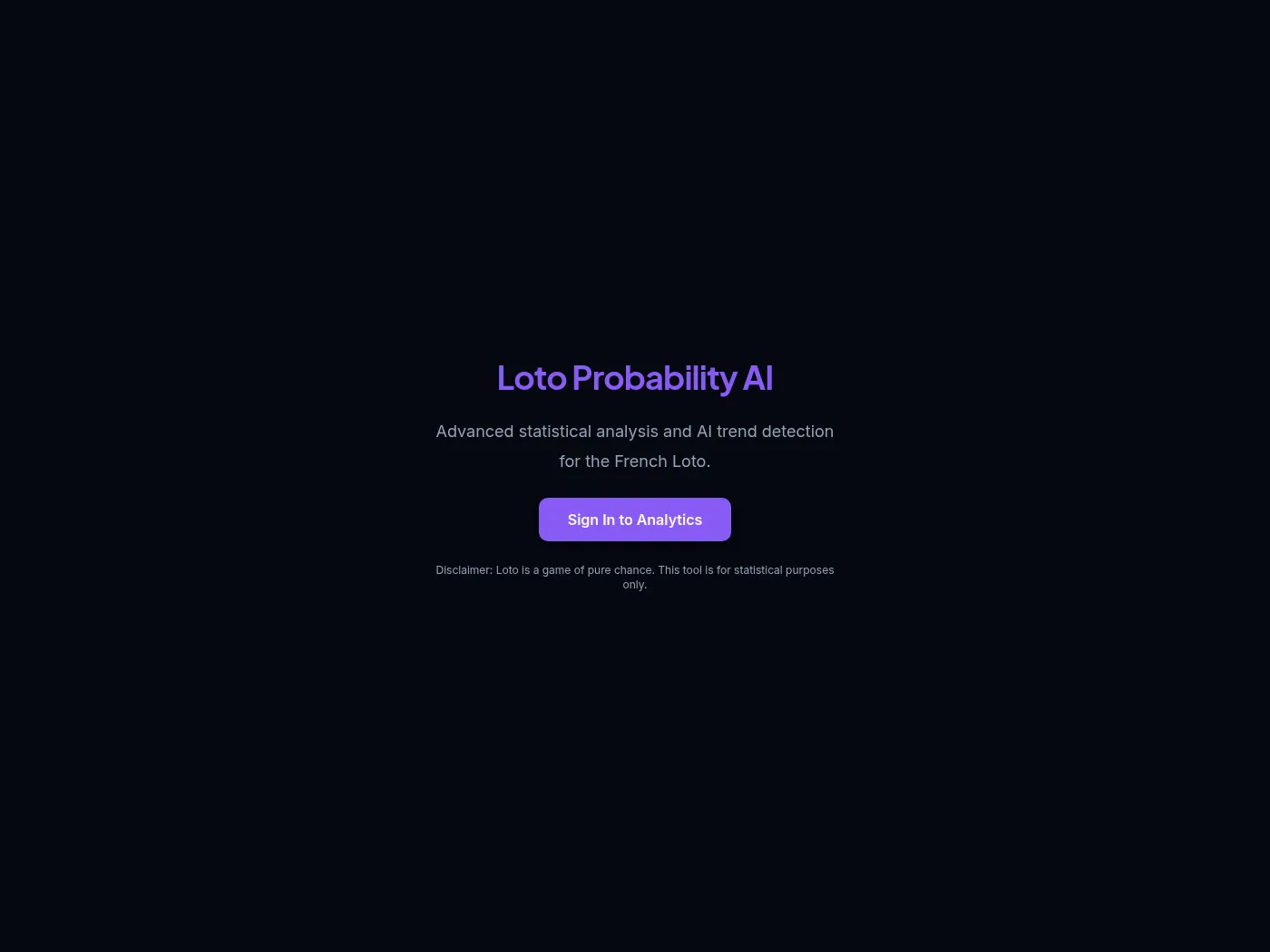 Loto Probability AI