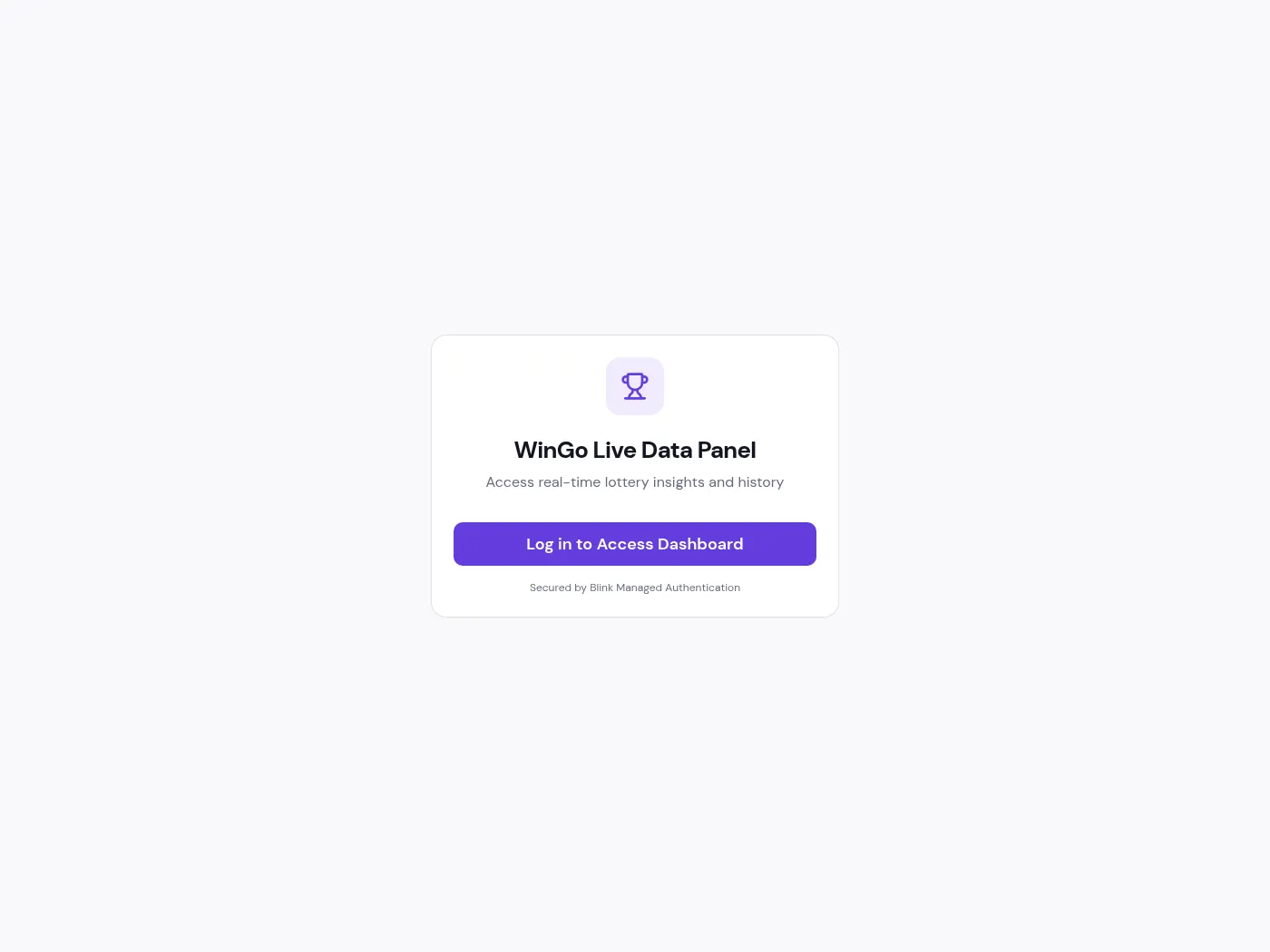 Live Lottery Data Panel