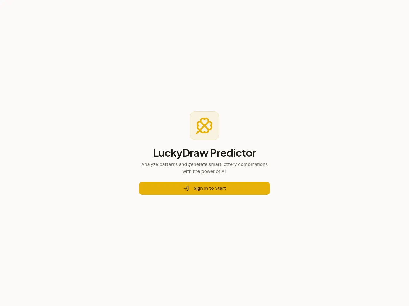 LuckyDraw Predictor