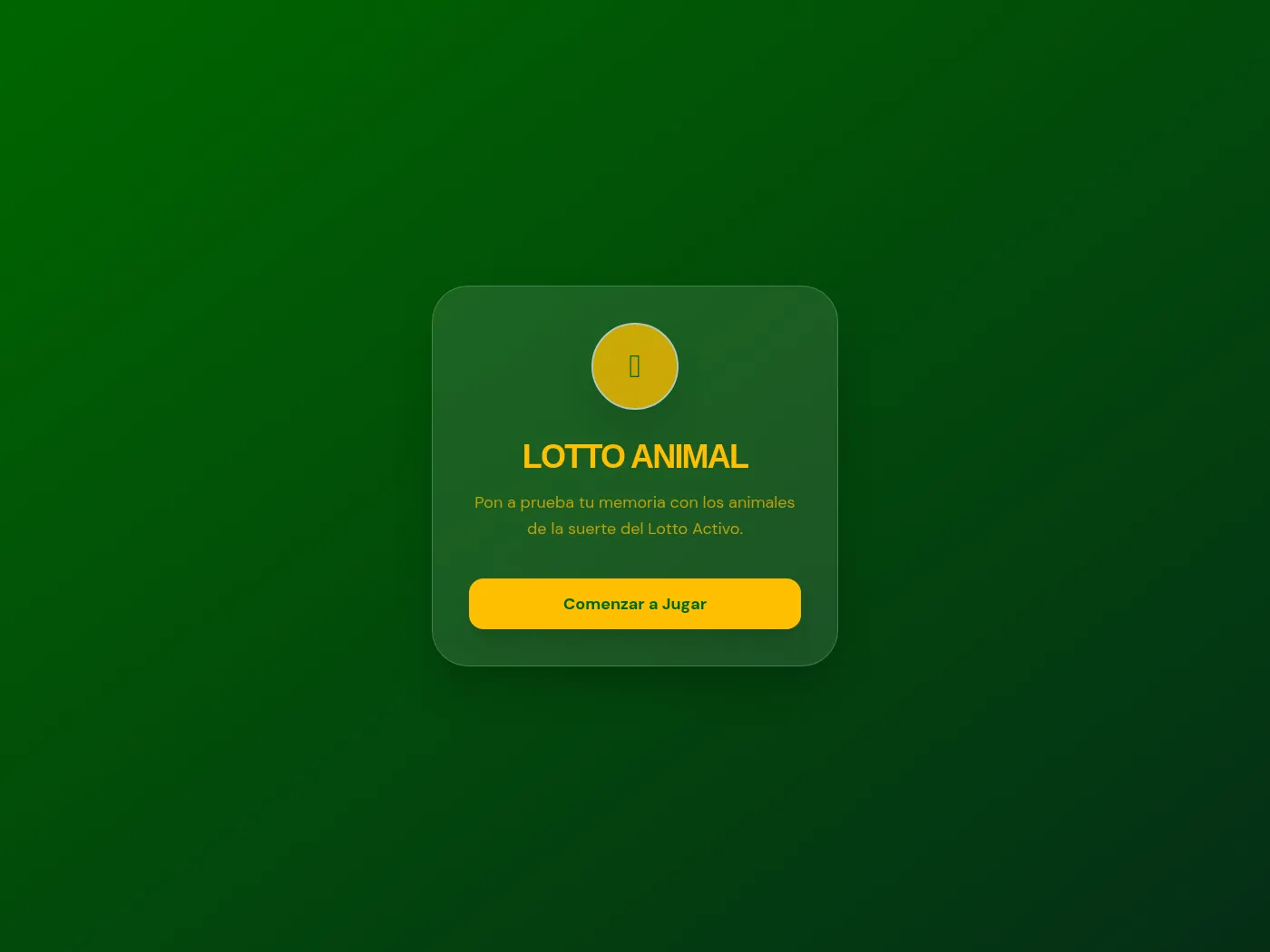 Lotto Animal Matcher