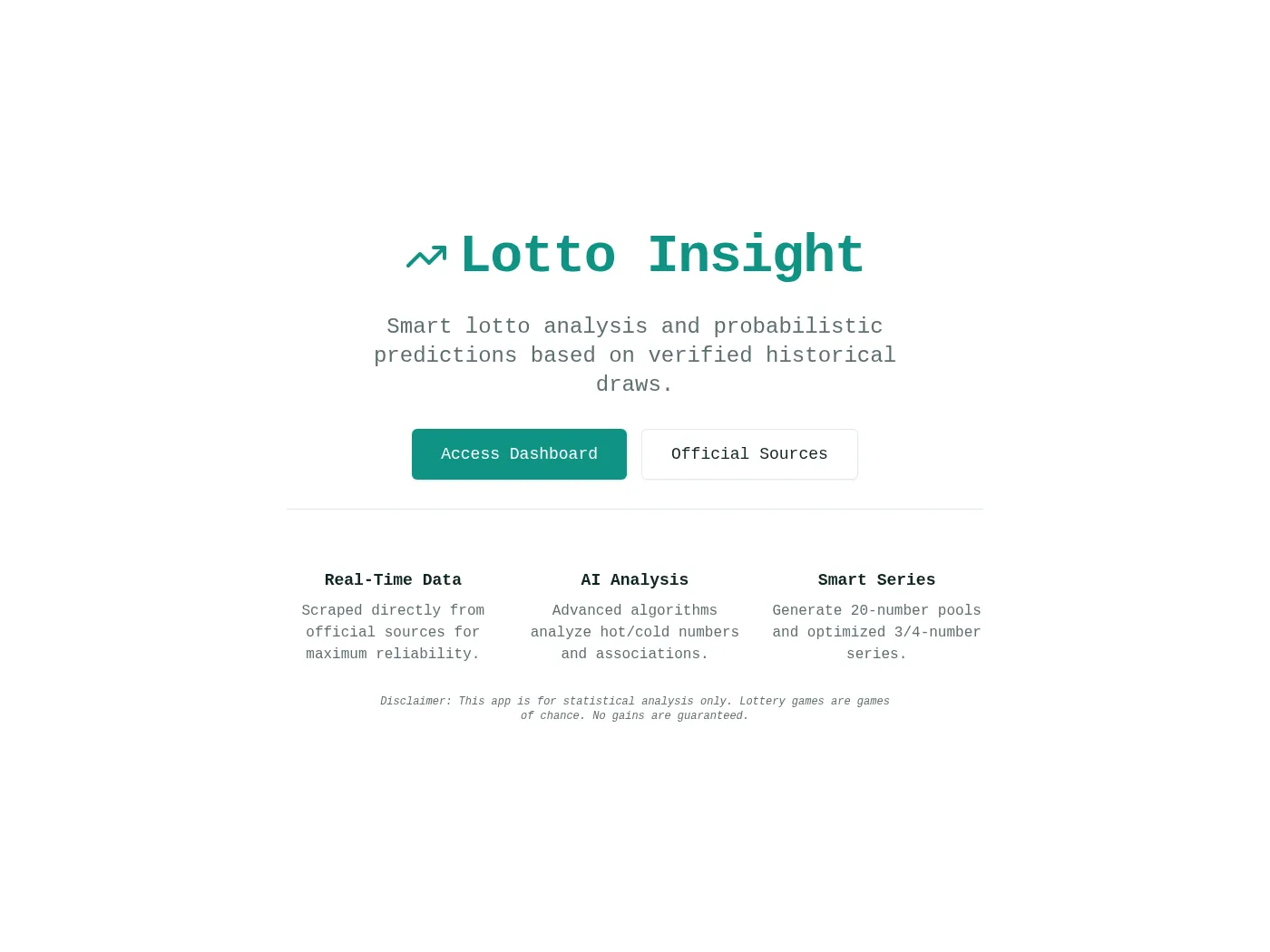 Lotto Insight Dashboard