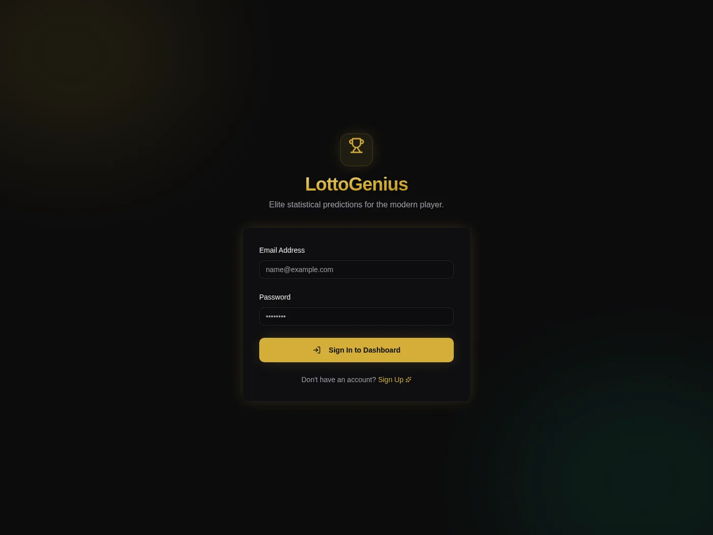 LottoGenius Personal Predictor