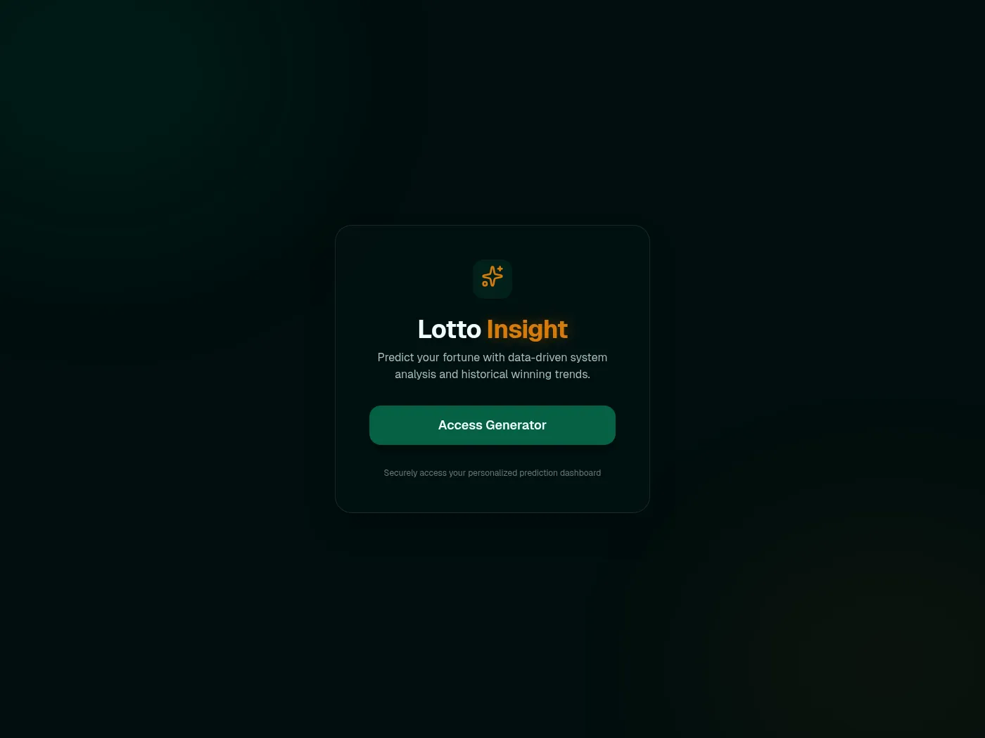 Lotto Insight Generator