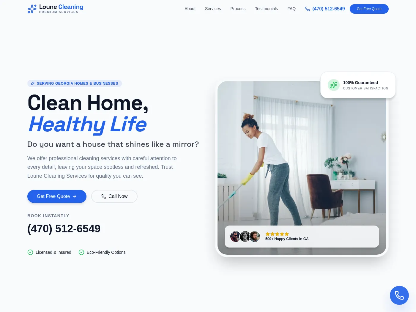 Loune Cleaning Website