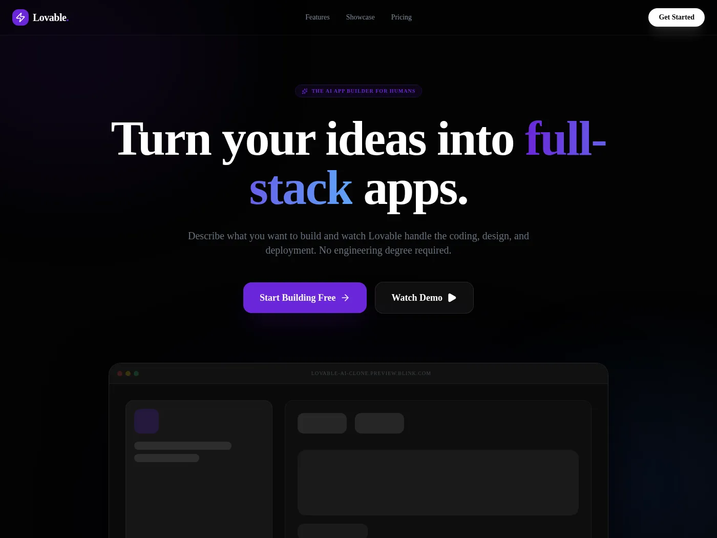 Lovable AI Clone