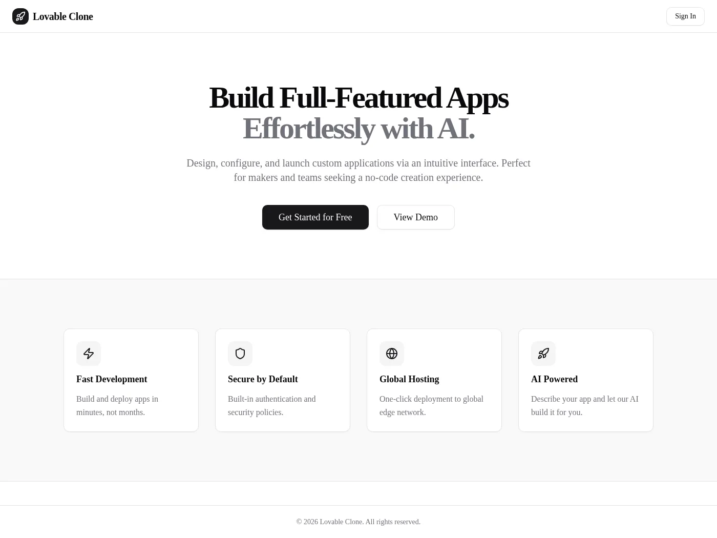 Lovable Clone Builder
