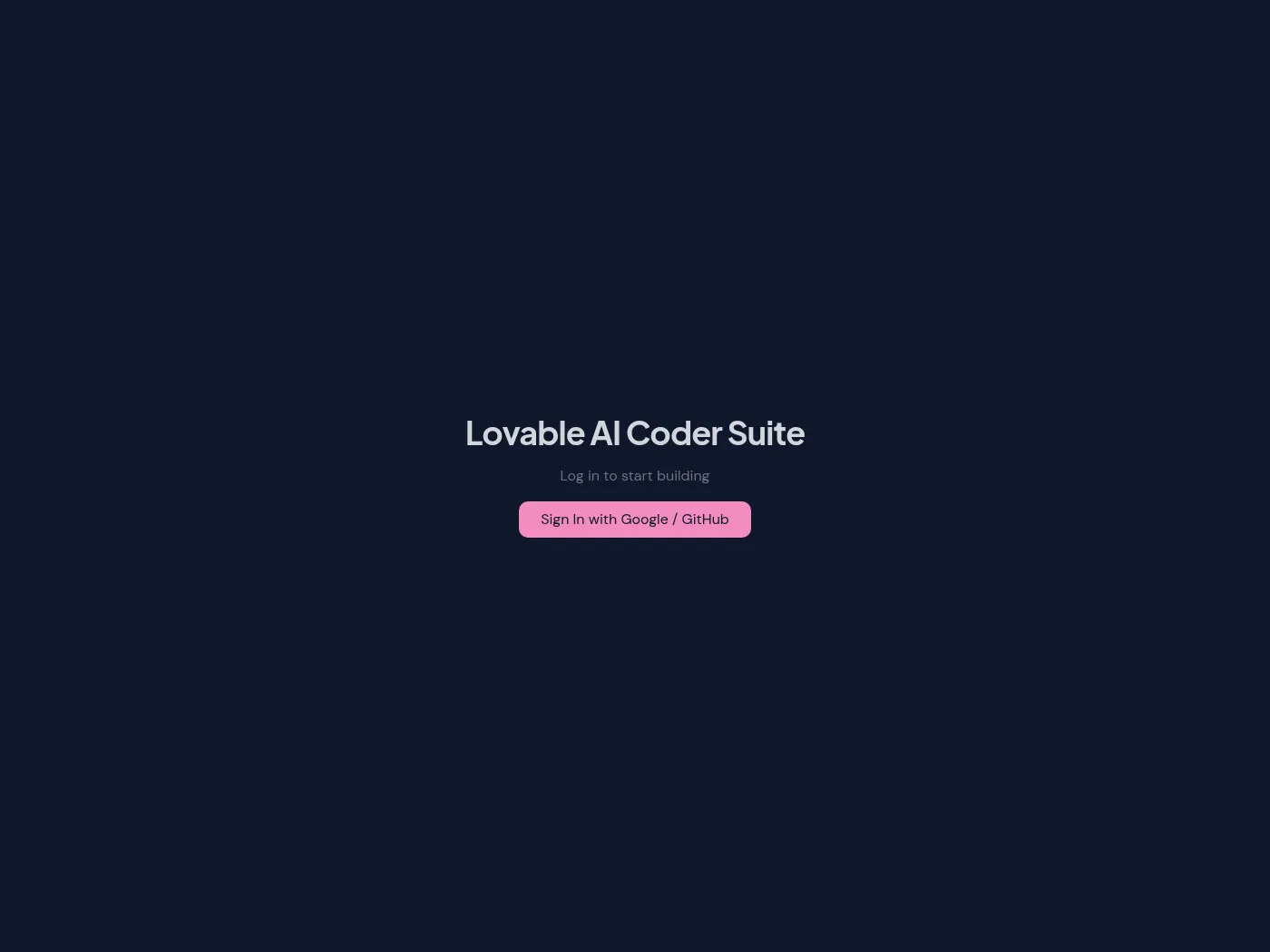 Lovable AI Coder Suite