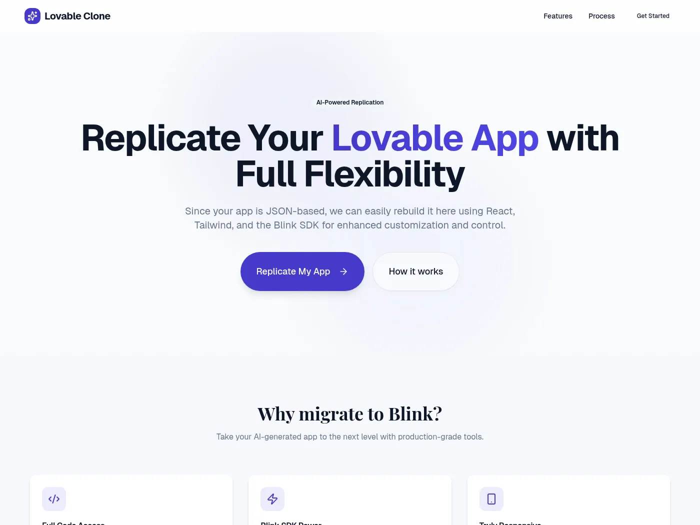 Lovable Web App Clone
