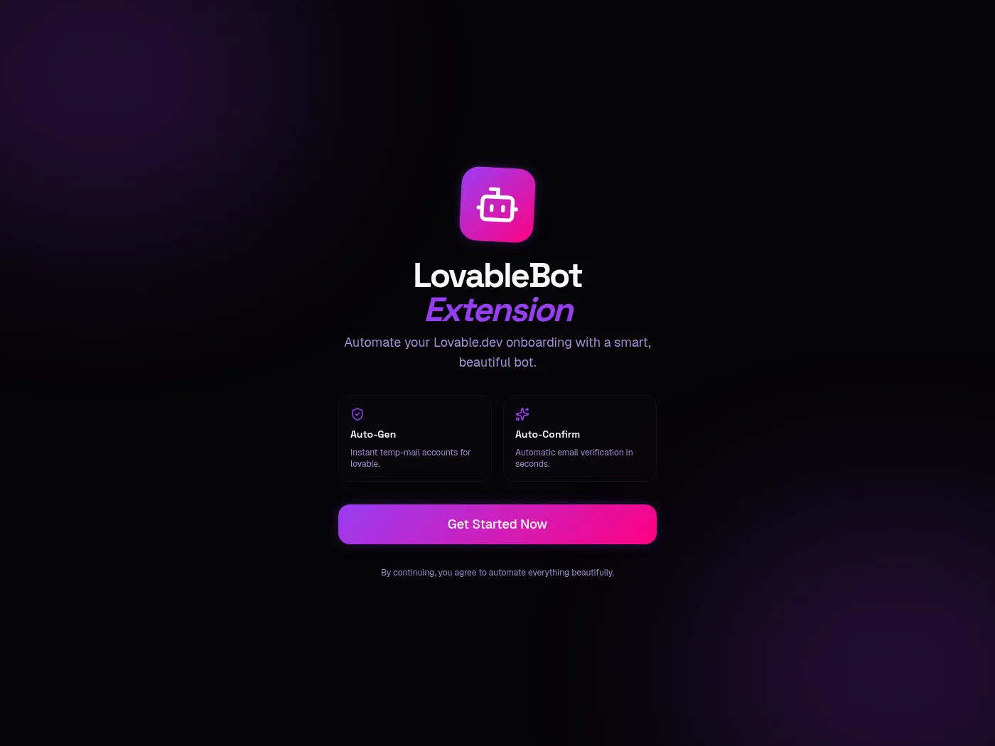 Lovable Bot Extension