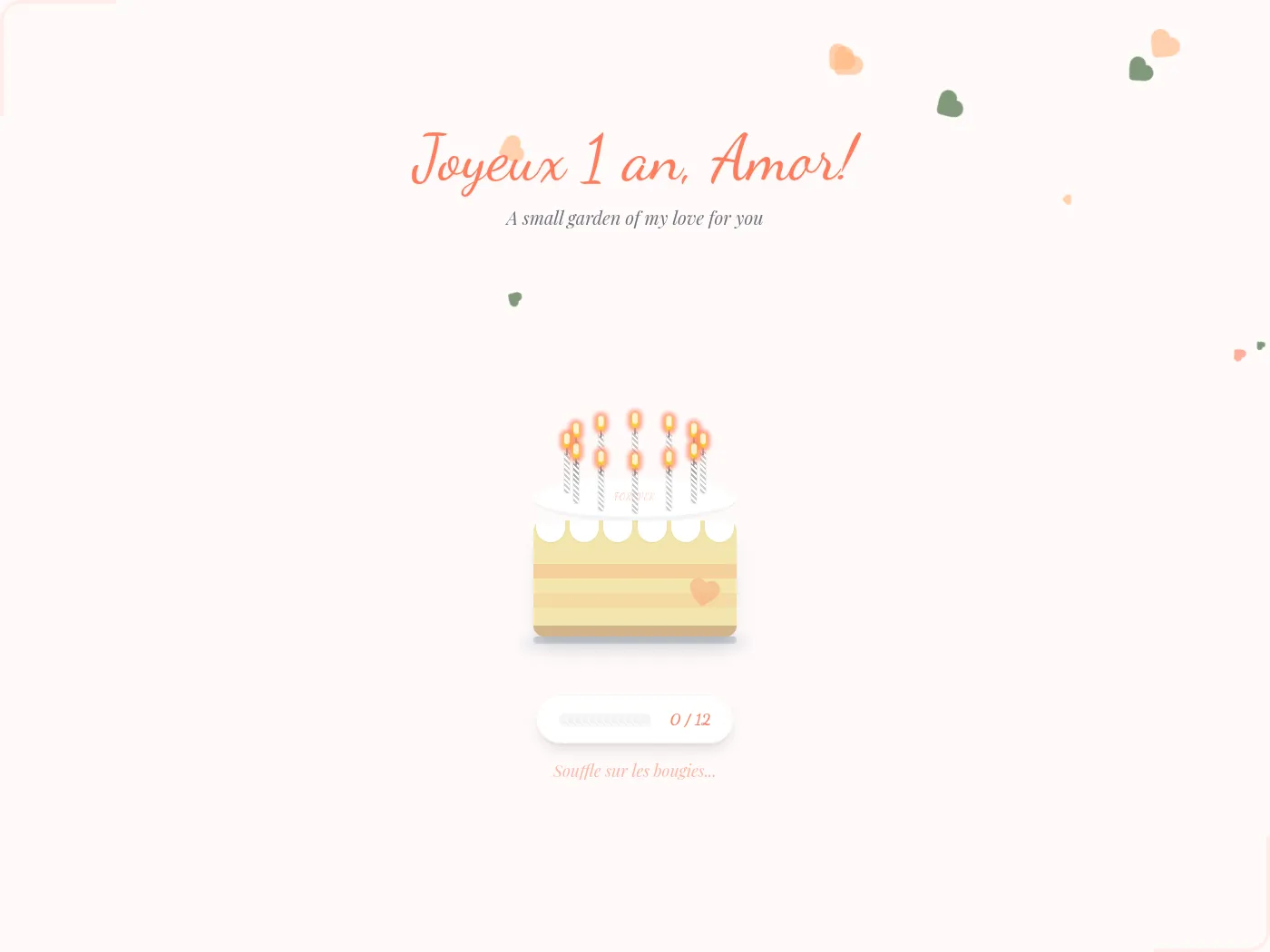 Joyeux 1 An Love Page