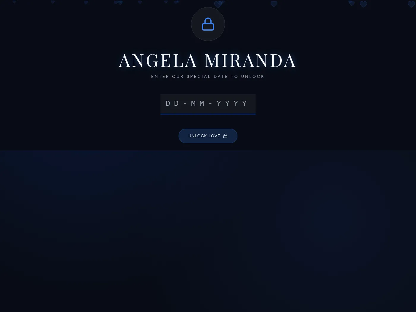 Angela's Love Lock Site