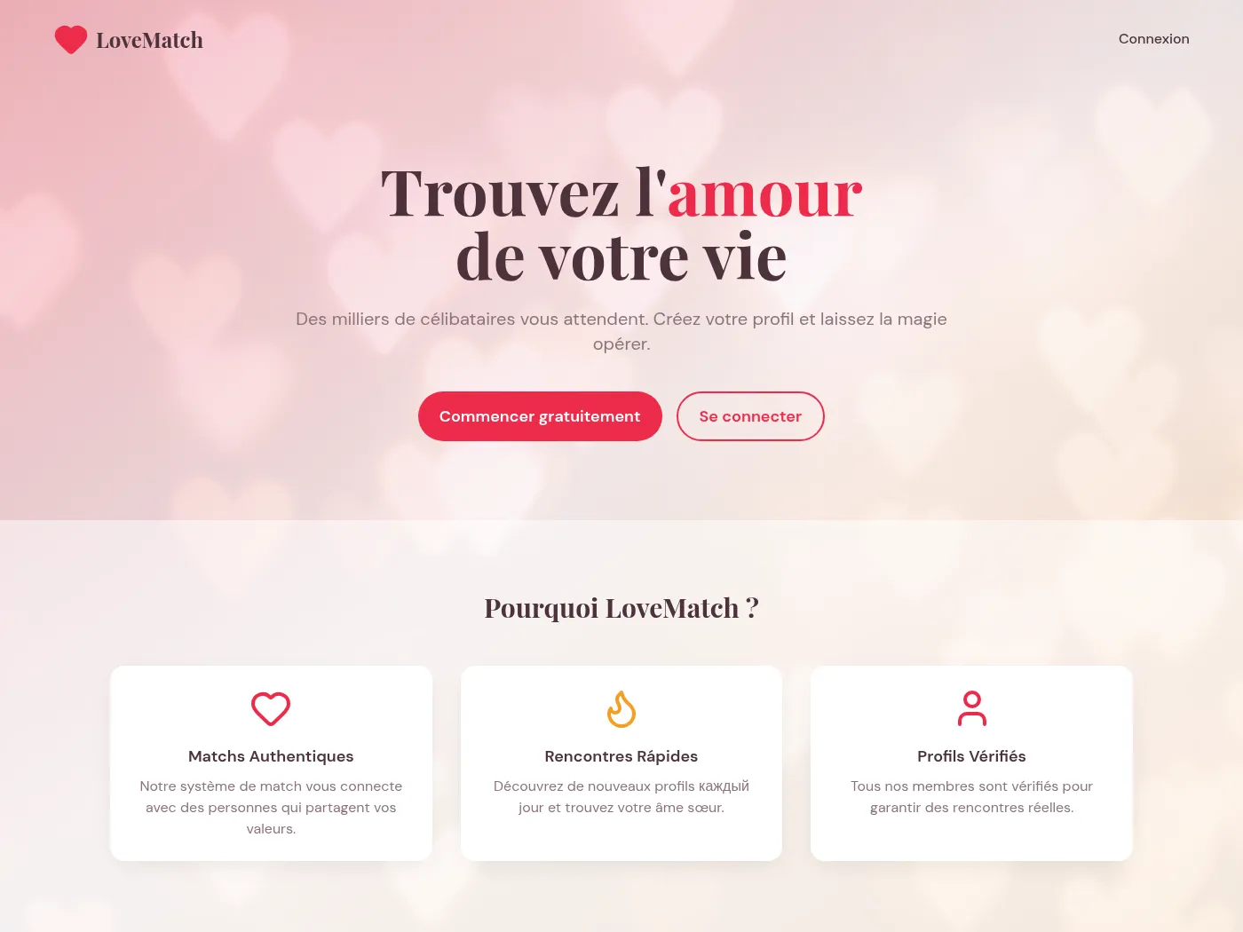 LoveMatch Web