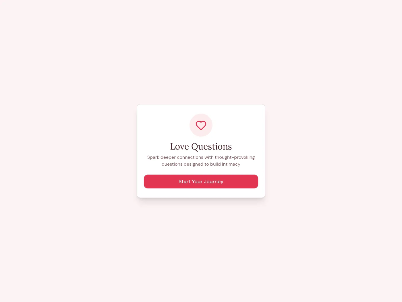Love Question App
