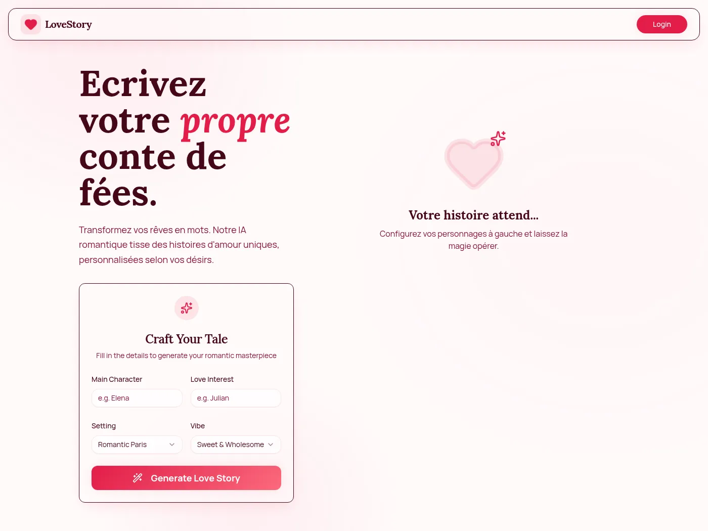Love Story Generator