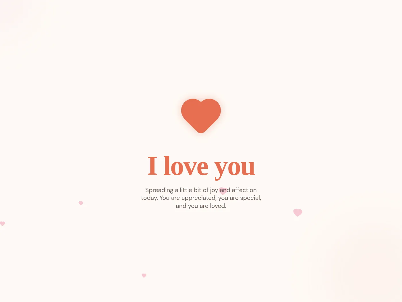 Heartfelt Message Site