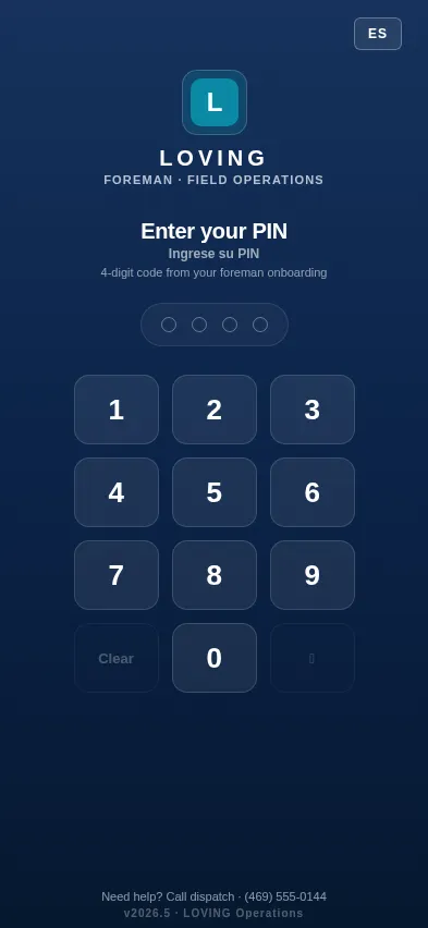 LOVING Field Manager Mobile