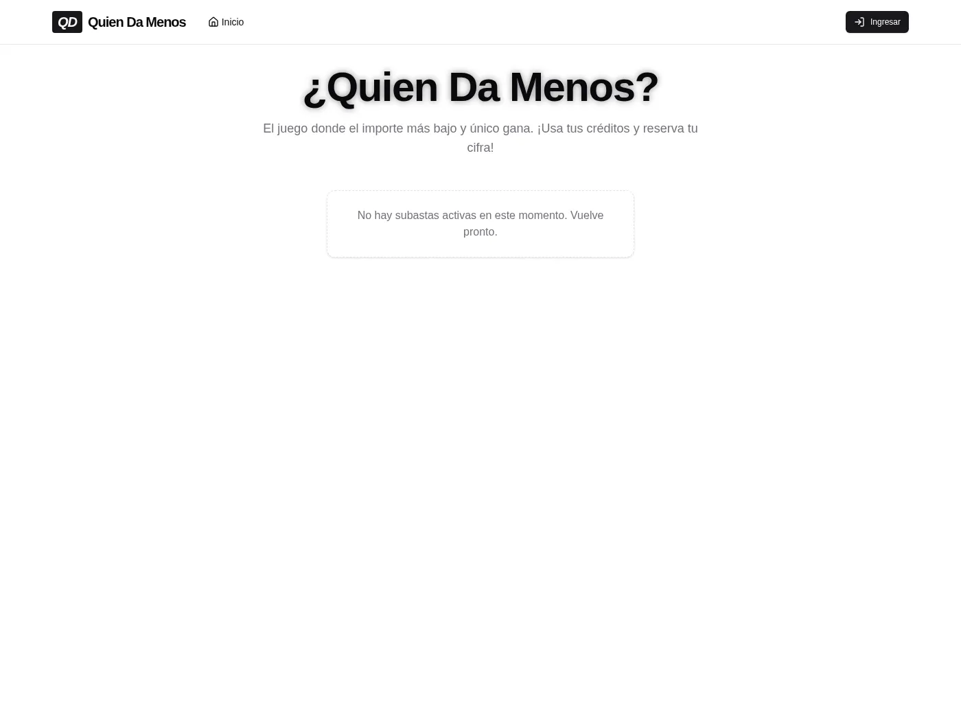 Lowest Bid Auction Game