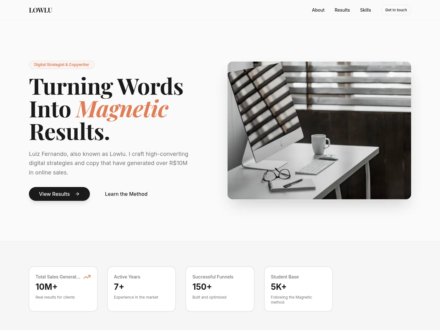 Lowlu Portfolio Site