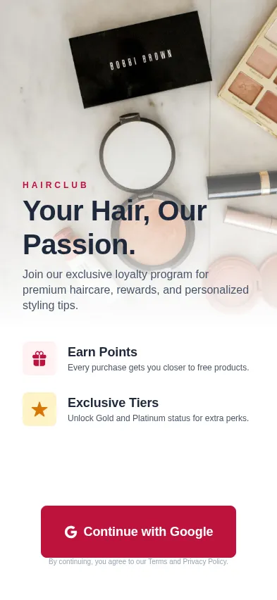 HairClub Loyalty App