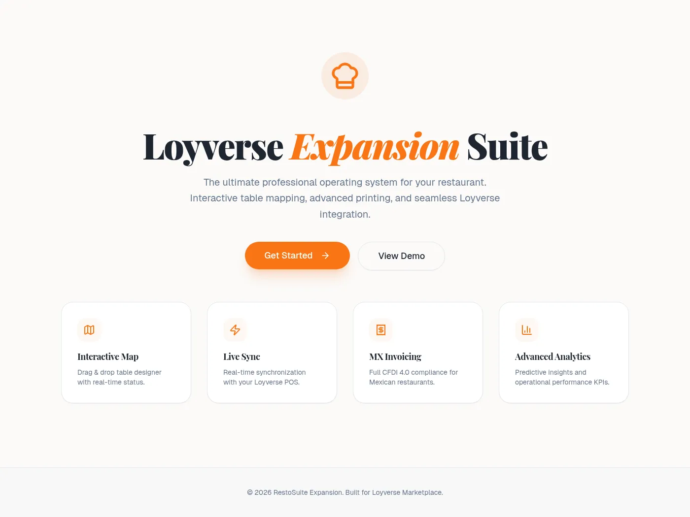 Loyverse Restaurant Expansion Suite