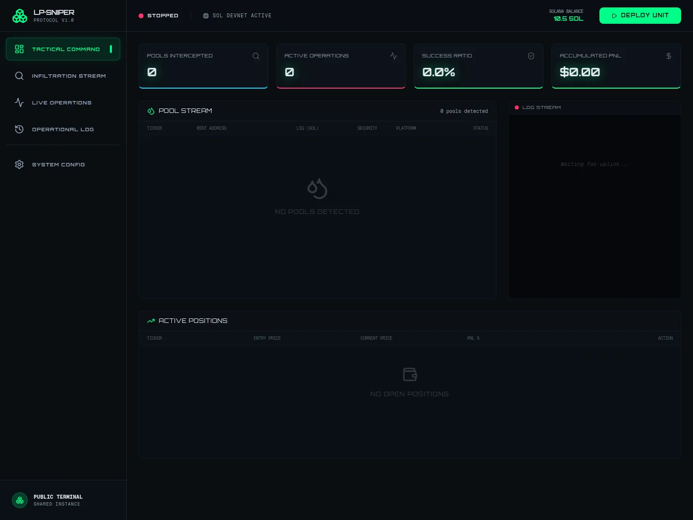 LP Sniper Dashboard
