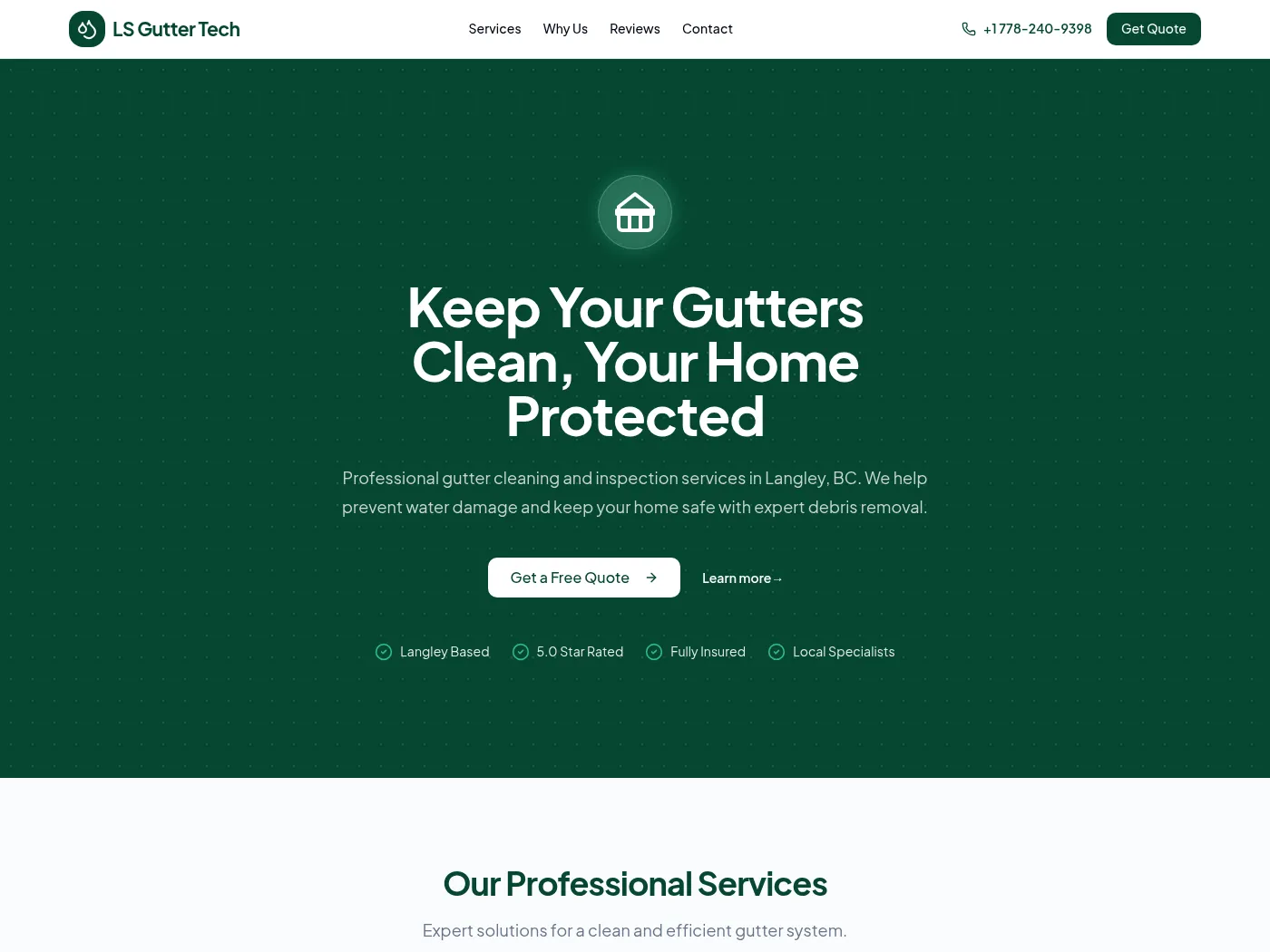 LS Gutter Tech Website
