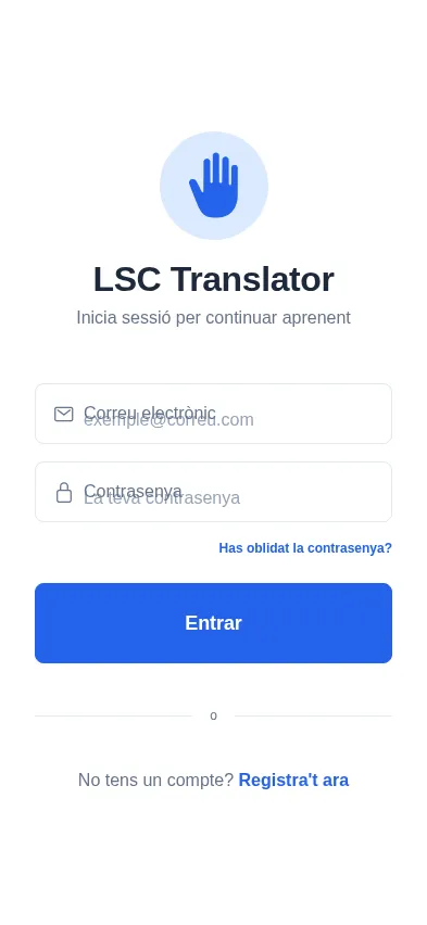 LSC Sign Language App