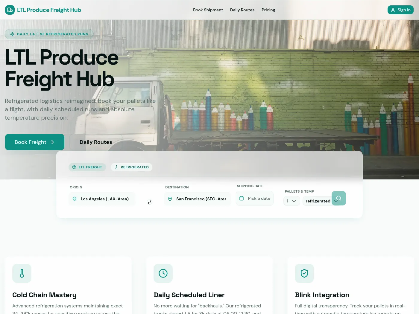 LTL Produce Freight Hub