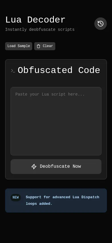 Obfuscated Lua Decoder