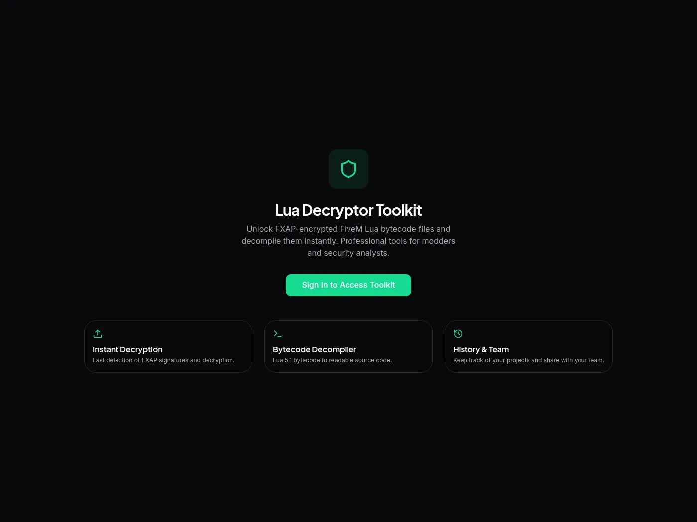 Lua Decryptor Toolkit