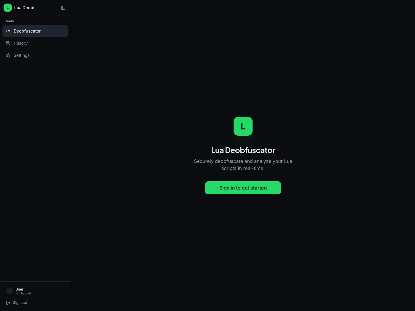 Lua Deobfuscator Web