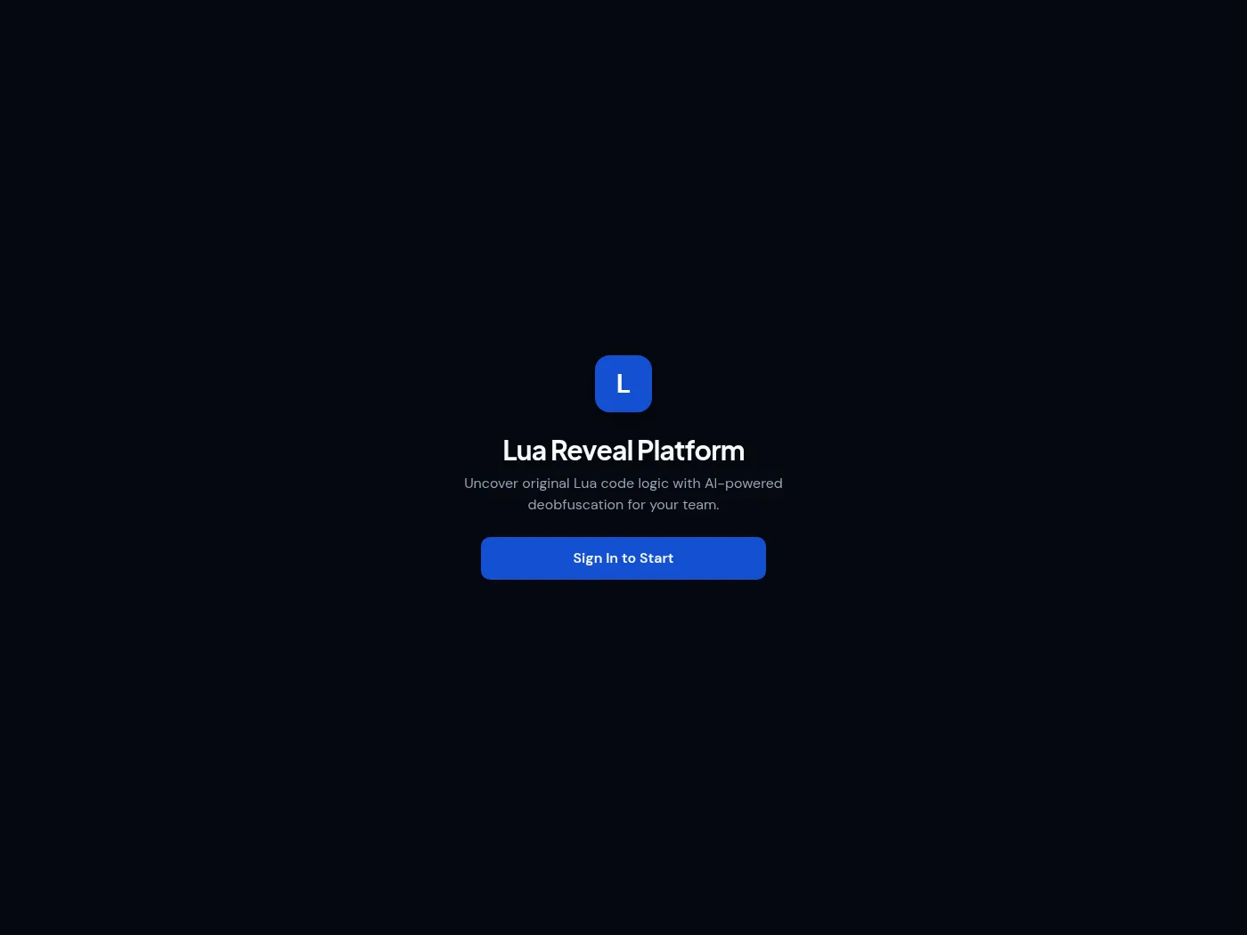 Lua Reveal Platform