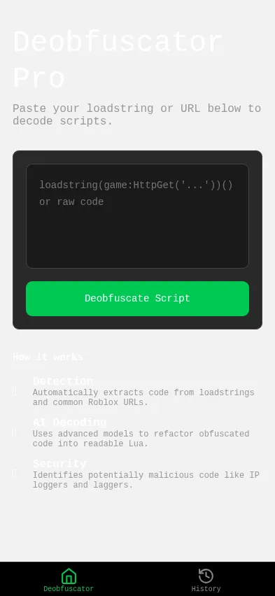 Lua Deobfuscator Pro