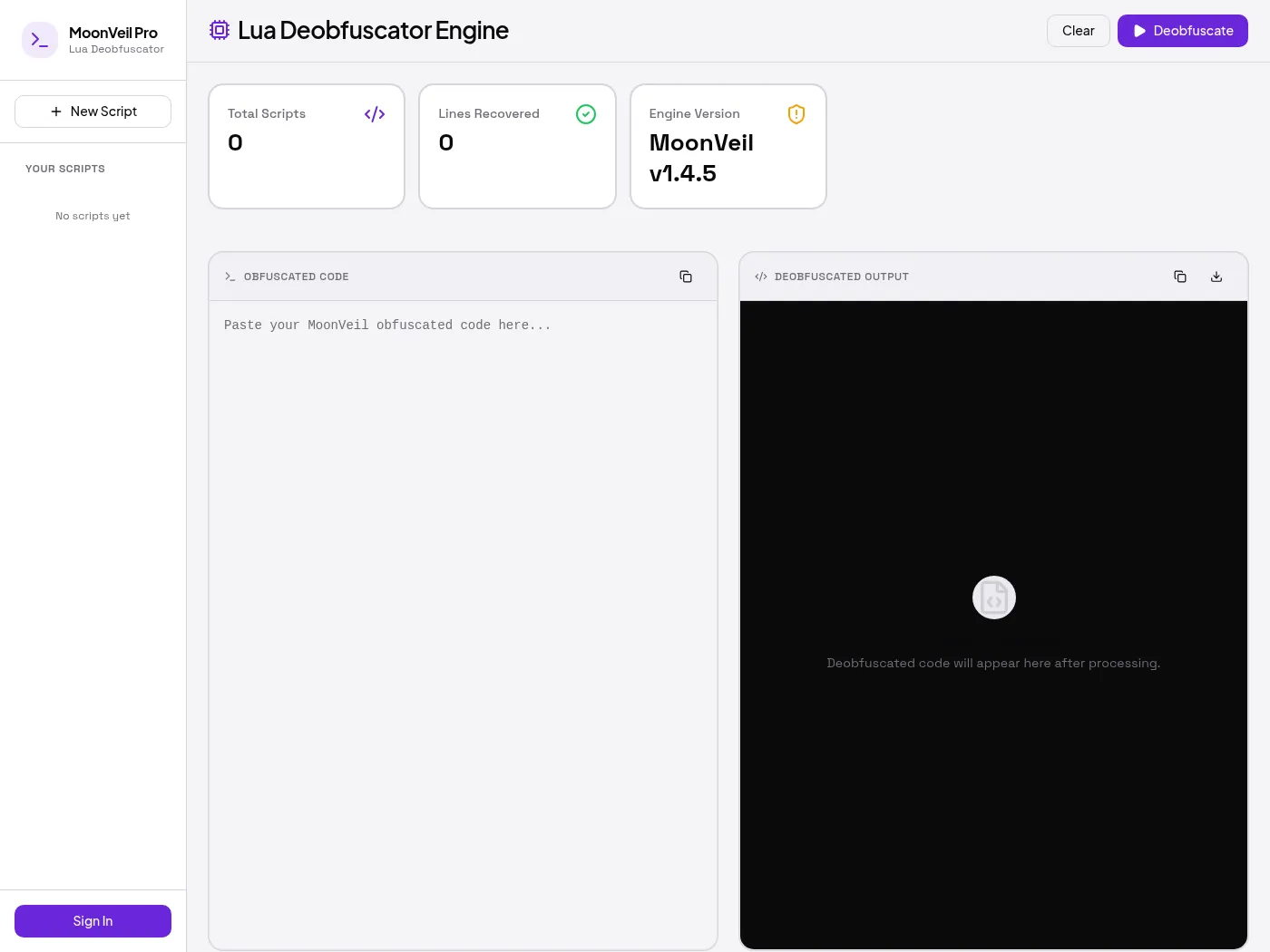 Lua Deobfuscator Pro