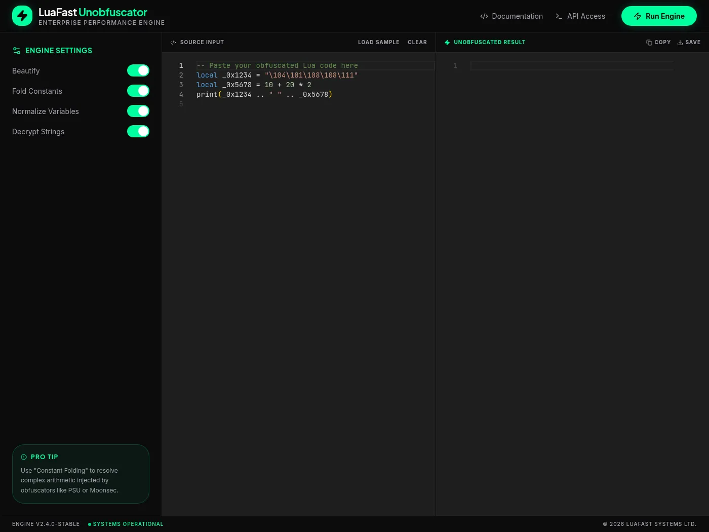 LuaFast Unobfuscator