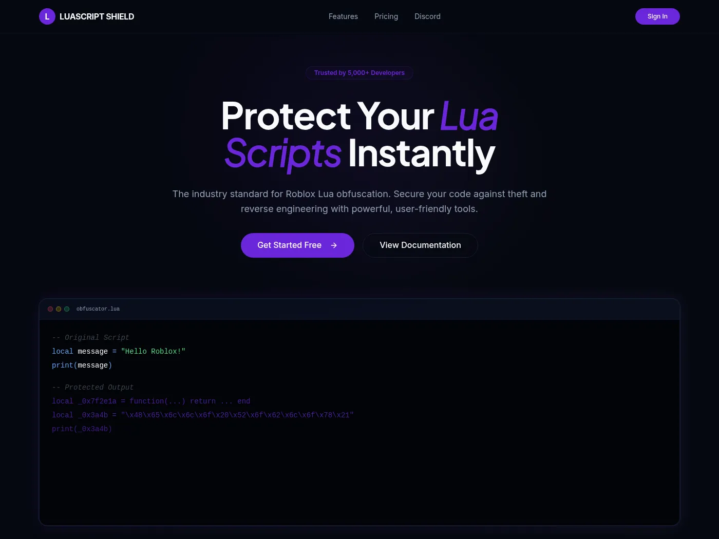 LuaScript Shield