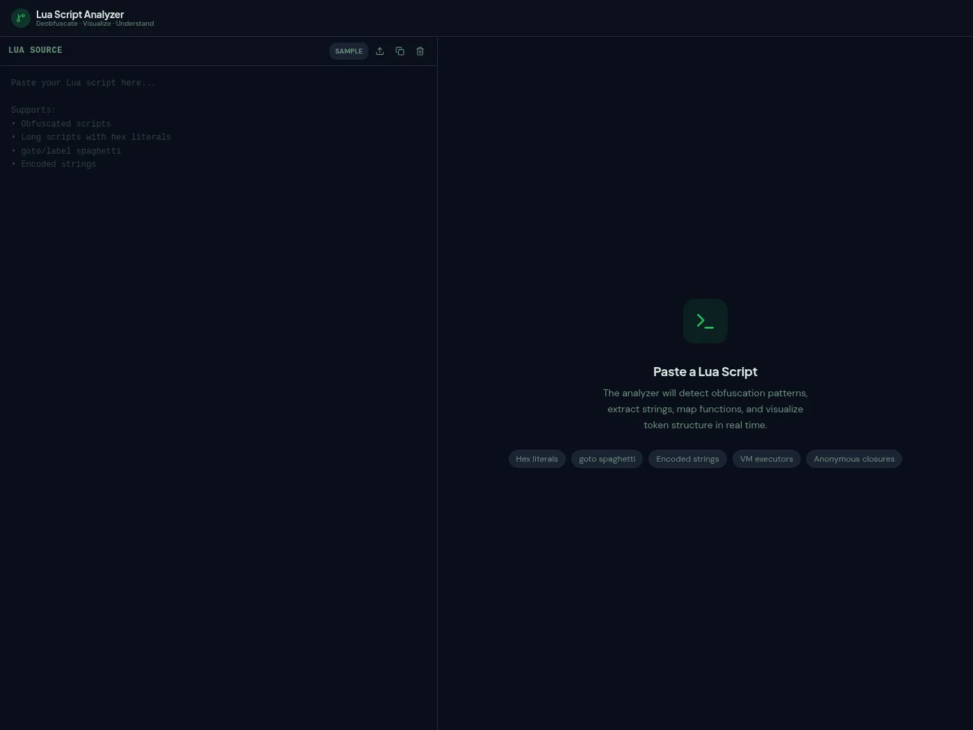 Lua Script Analyzer