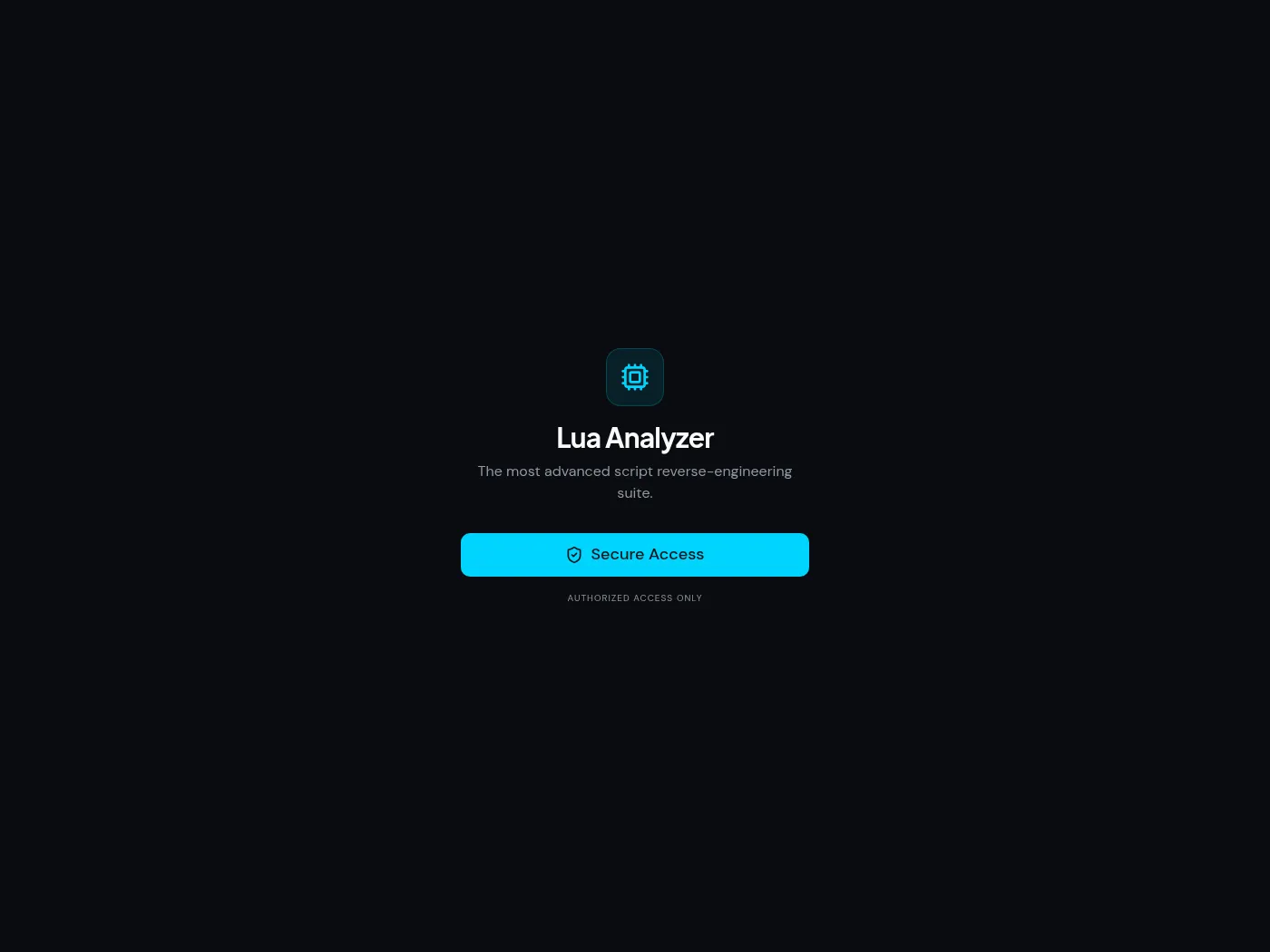 Lua Script Analyzer