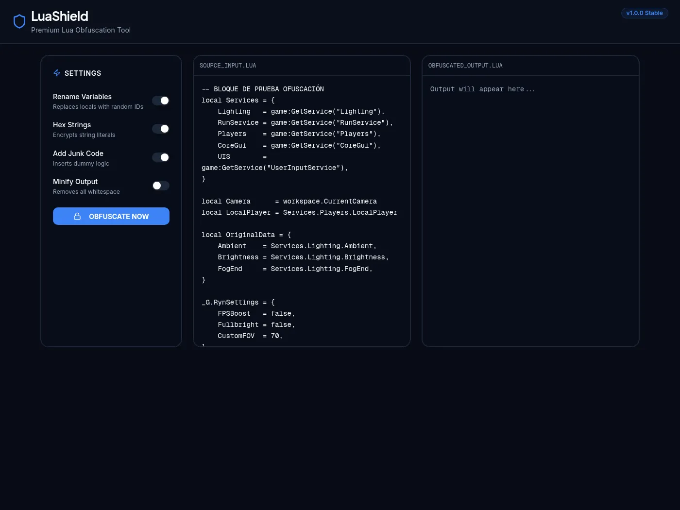 Lua Script Obfuscator