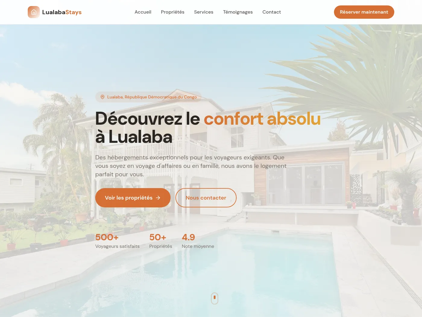 Lualaba Airbnb Site