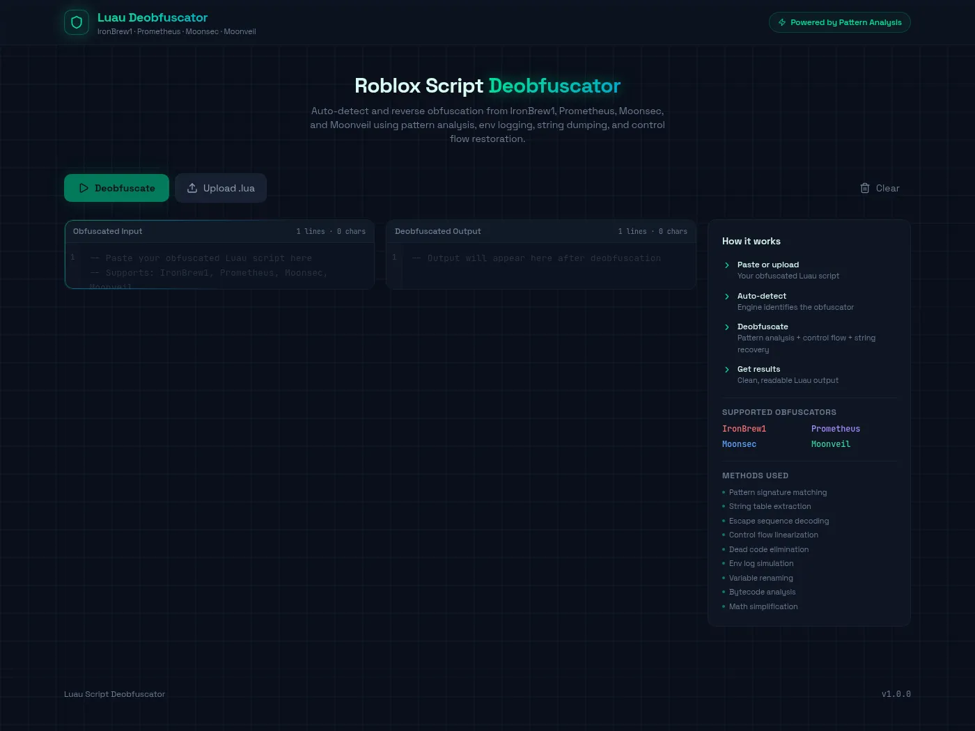 Luau Script Deobfuscator