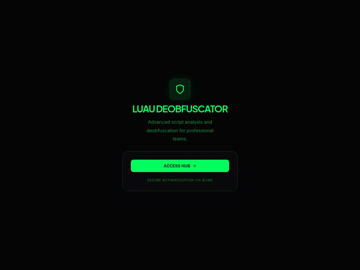 Luau Deobfuscator Hub