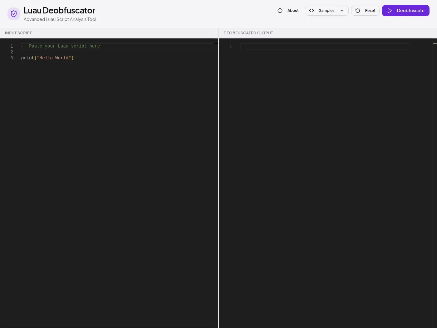 Luau Script Deobfuscator