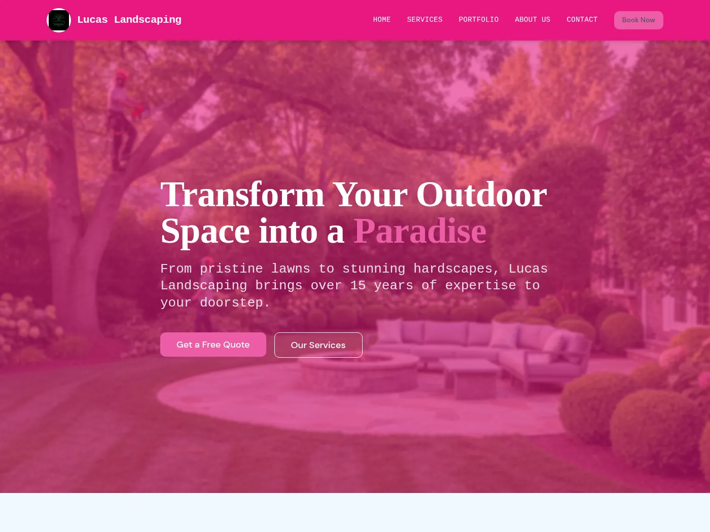 Lucas Landscaping Web