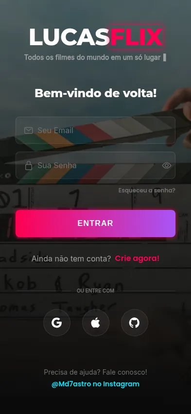 LUCASFLIX Streaming App