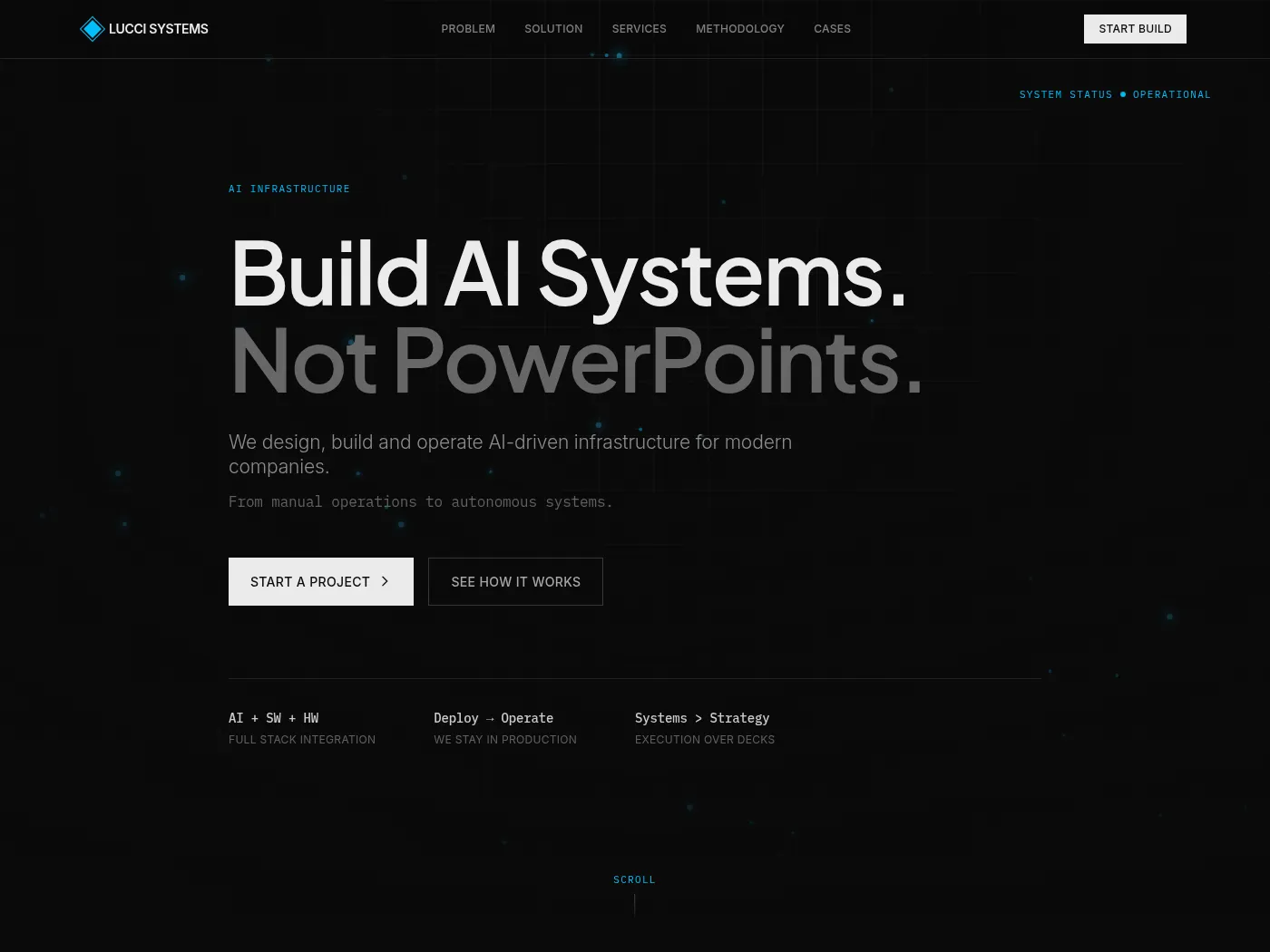Lucci Systems One-Page